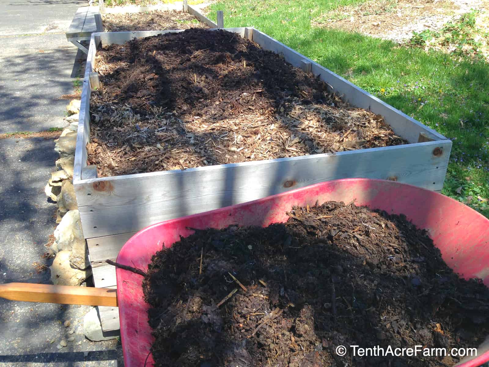 How to Garden in Raised Beds on Pavement - Tenth Acre Farm